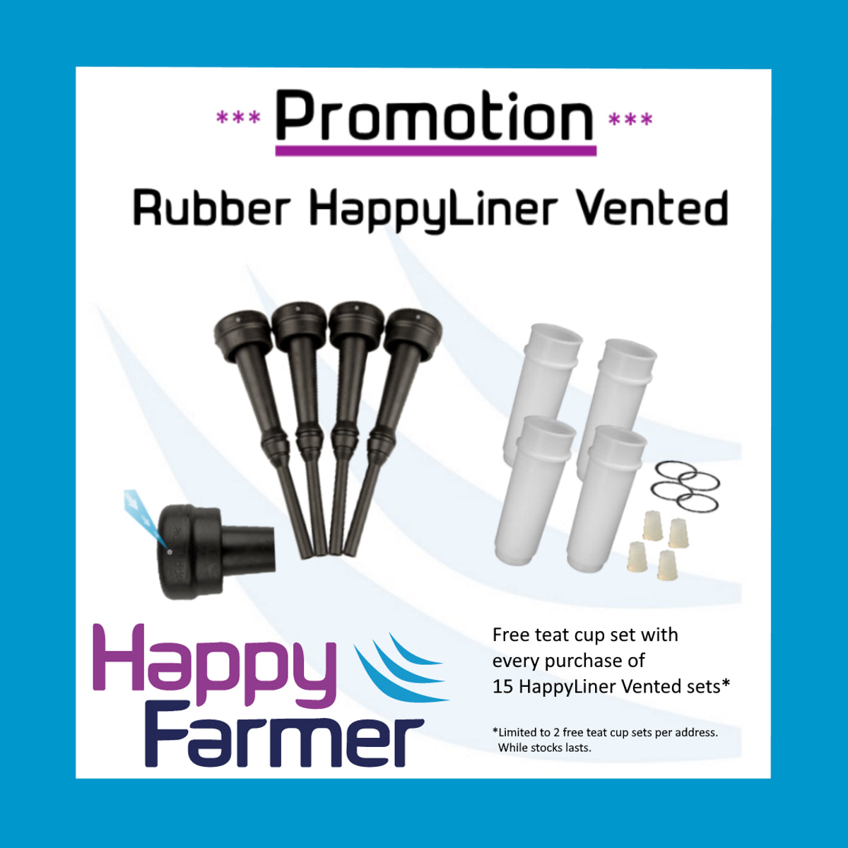 HappyLiner vented FL-0021 teat cup Liner suitable for Lely 5.9700.2055 ...